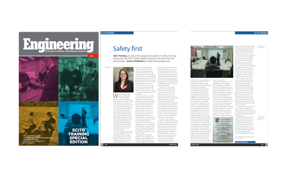GSS Training's Engineering Magazine Article in ECITB's 36-page special ...